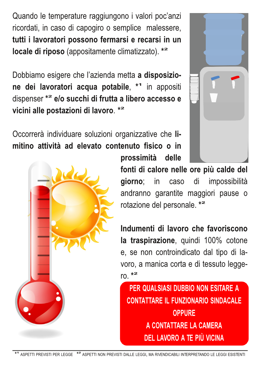 INFORTUNIO DA COLPO DI CALORE A CAUSA DI TEMPERATURE ELEVATE IN ...
