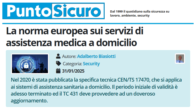 LA NORMA EUROPEA SUI SERVIZI DI ASSISTENZA MEDICA A DOMICILIO - CGIL Modena