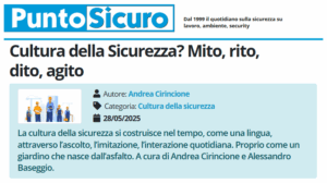 PuntoSicuro - Cultura della Sicurezza? Mito, rito, dito, agito - CGIL Modena