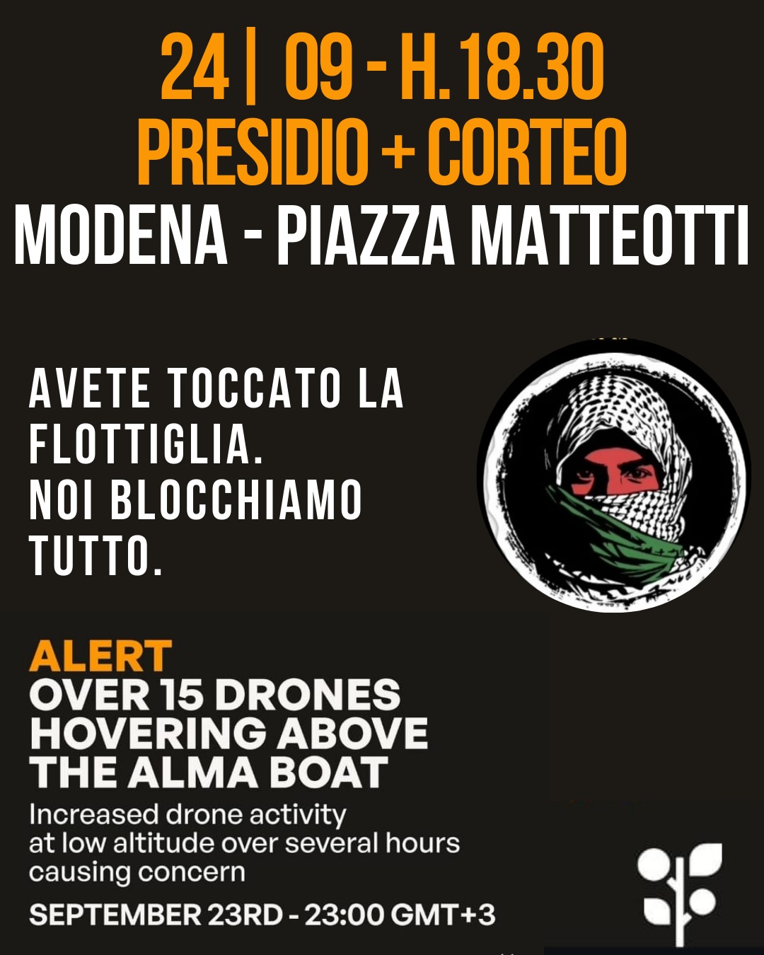 (12) presidio per Global Sumud Flottilla, 24.9.25 - CGIL Modena